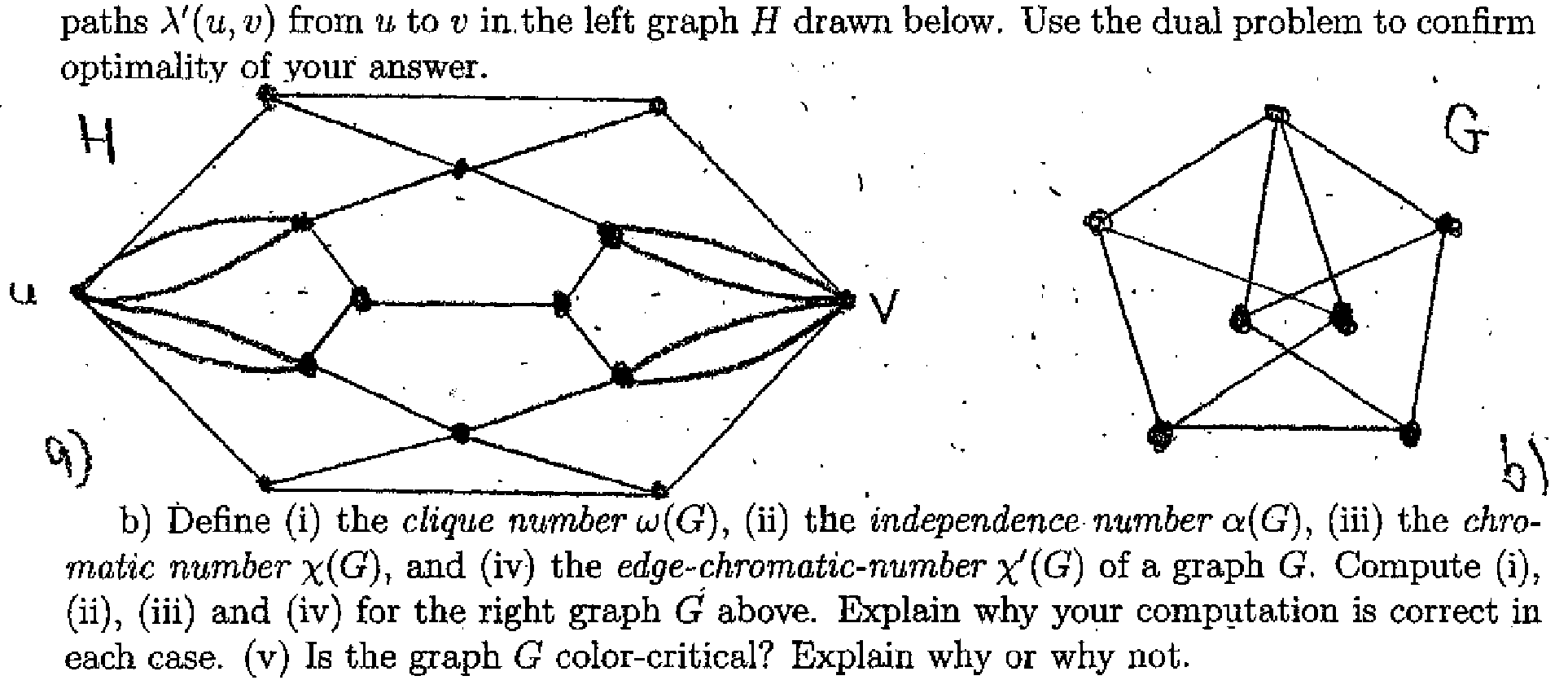 Solved a) Determine the number of interior disjoint paths | Chegg.com