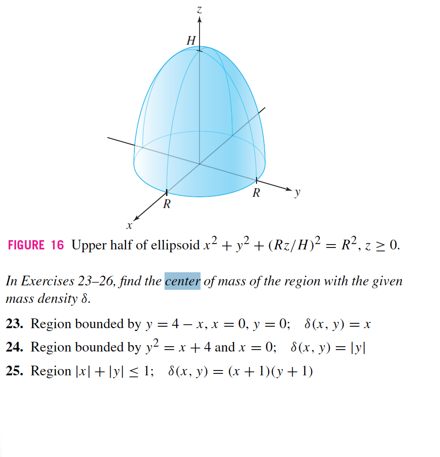Solved 2 FIGURE 16 Upper half of ellipsoid x2 | Chegg.com