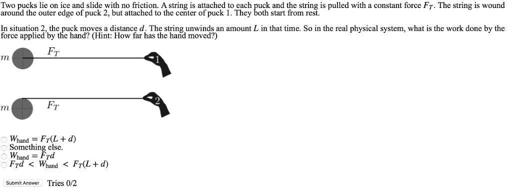 Solved Two pucks lie on ice and slide with no friction. A | Chegg.com