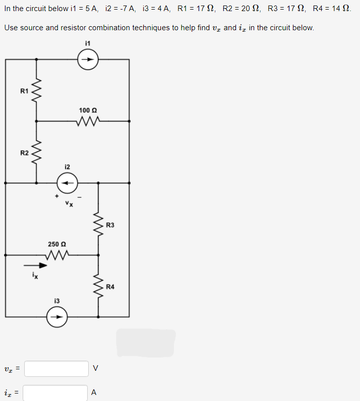 Solved In the circuit below i1 =5 A,i2=−7 A,i3=4 | Chegg.com