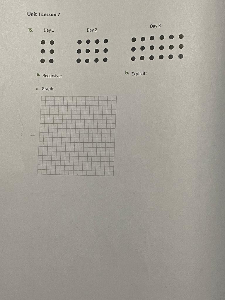 Solved a. Recursive: b. Explicit: c. Graph: | Chegg.com