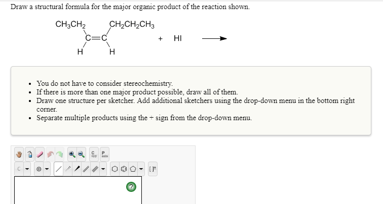 Solved Draw a structural formula for the major organic | Chegg.com