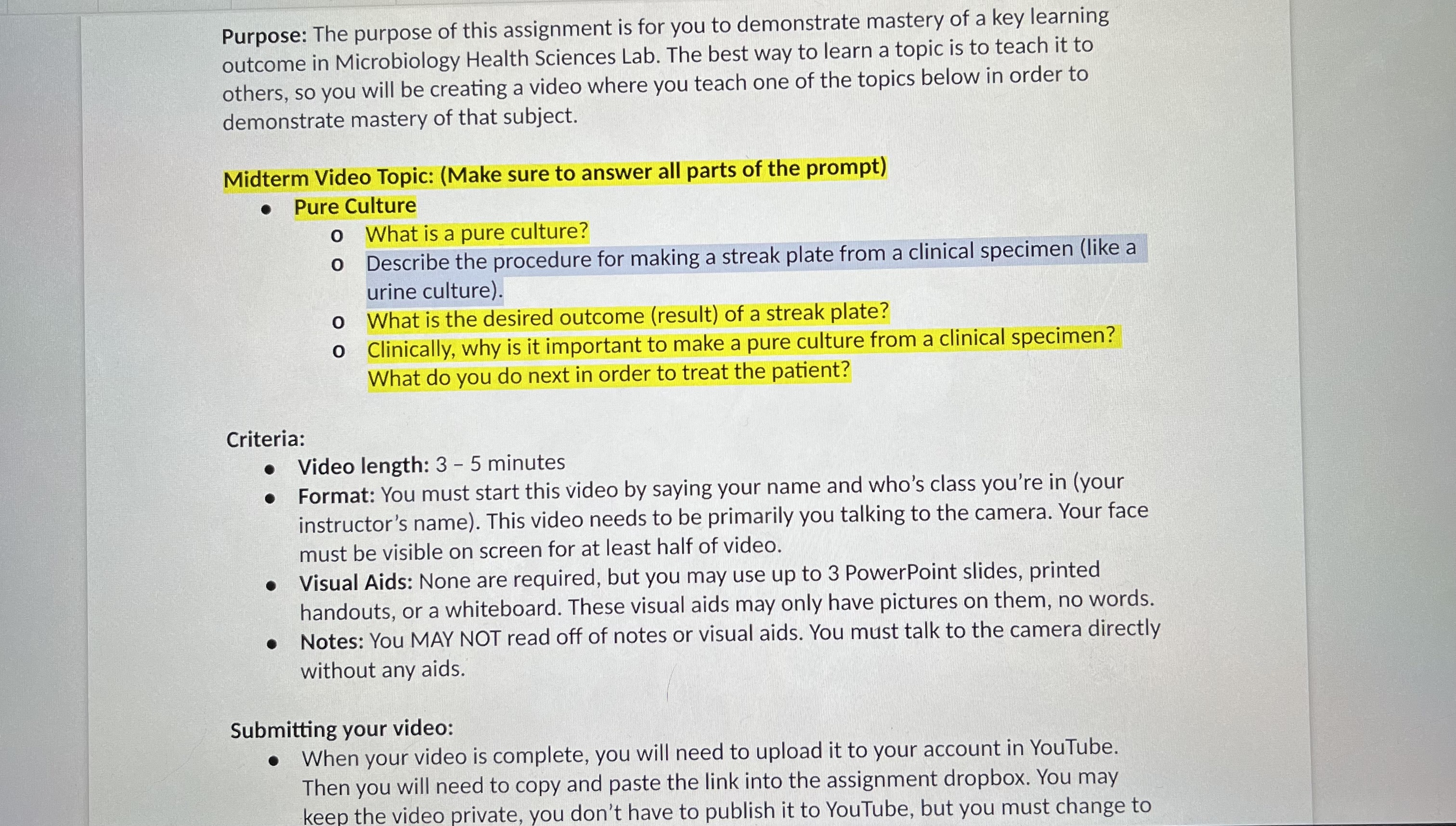 Solved Purpose: The purpose of this assignment is for you to | Chegg.com
