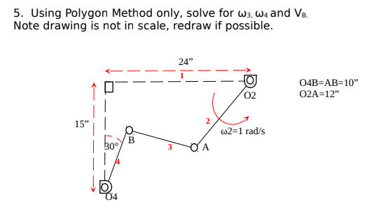 Solved 5. Using Polygon Method only, solve for W3, W4 and | Chegg.com