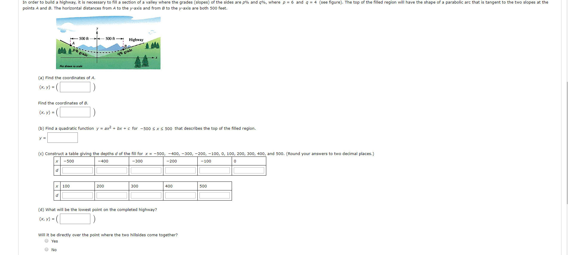 Solved In order to build a highway, it is necessary to fill | Chegg.com