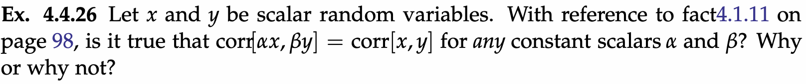 Solved Ex. 4.4.26 Let x and y be scalar random variables. | Chegg.com