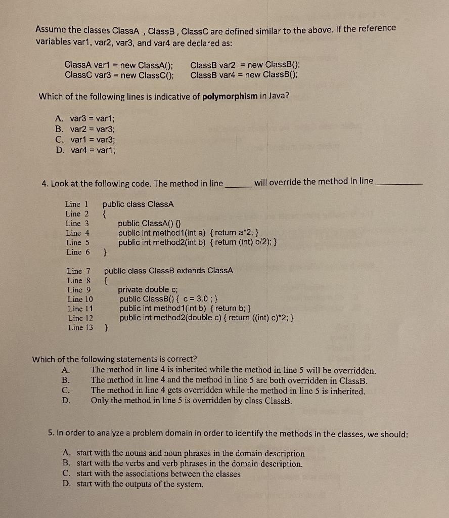 Solved Muletple Choice and short answer (5 points each) 1. | Chegg.com