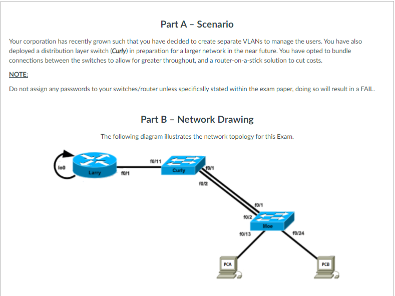 Part A - Scenario Your corporation has recently grown | Chegg.com