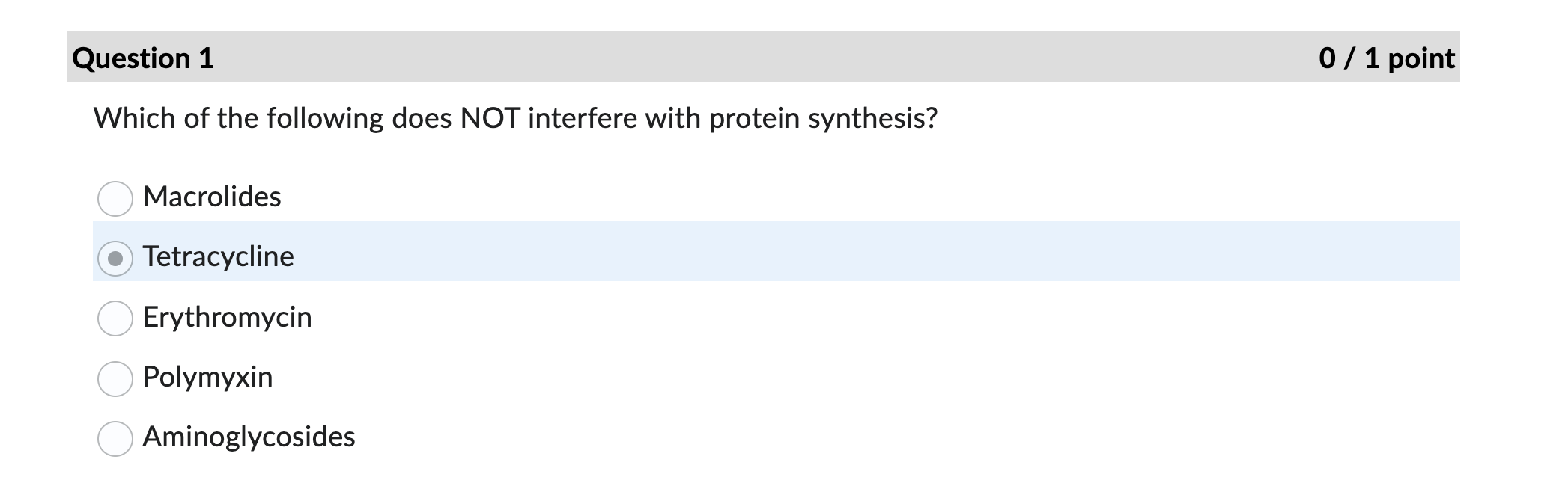 Solved Which of the following does NOT interfere with | Chegg.com