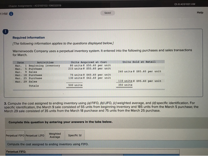 Solved Ch 6 ACG1001 HW Chapter | Chegg.com Solved Ch 6 ACG1001 HW Chapter | Chegg.com