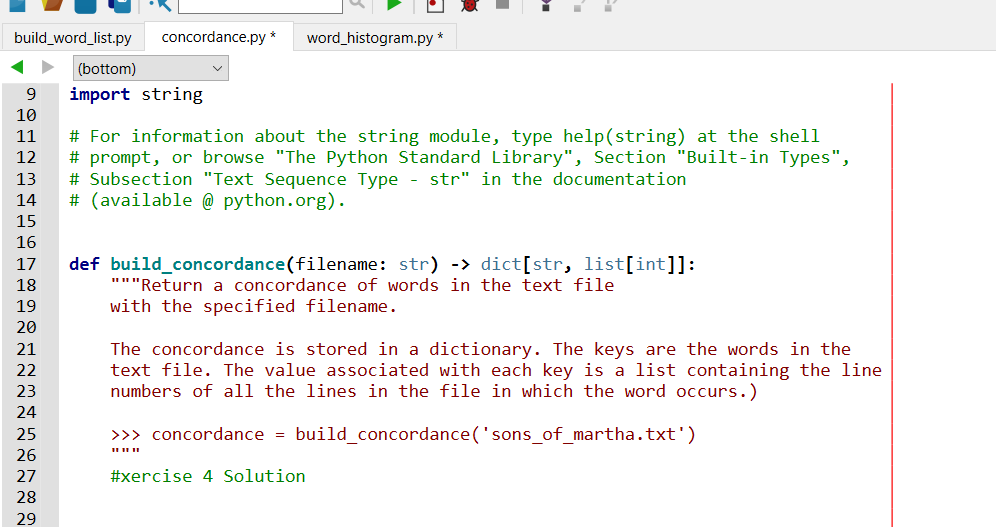 Solved In word_histogram.py, read the docstring for function | Chegg.com