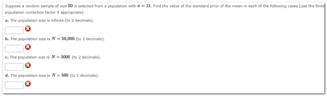 Solved Suppose a random sample of size 50 is selected from a | Chegg.com