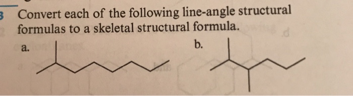 Solved Convert each of the following line-angle structural | Chegg.com