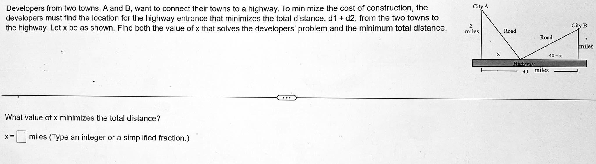 Solved Developers from two towns, A and B, want to connect | Chegg.com