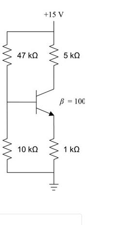 Solved Calculate IB and VCE for the following circuit using | Chegg.com
