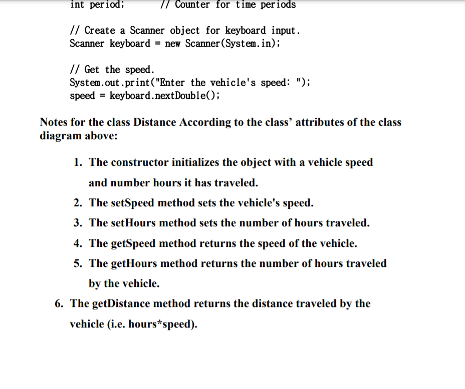 Solved Create a class Distance which has the following | Chegg.com