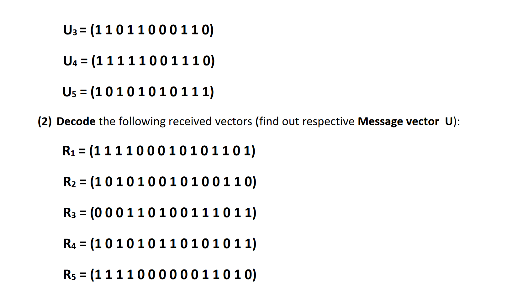 Solved Steps: (1) Use the given Parity check submatrix pt to | Chegg.com