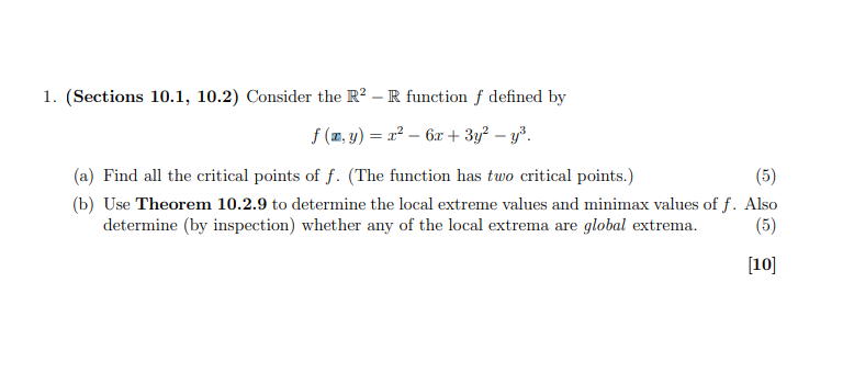 Solved 1. (Sections 10.1, 10.2) Consider the R2 – R function | Chegg.com