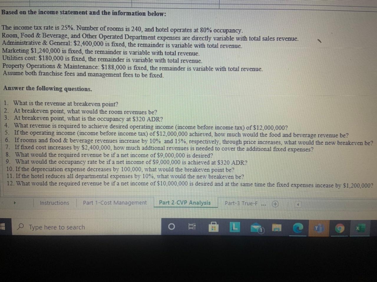 Solved For this problem you have solve multiple parts. In | Chegg.com