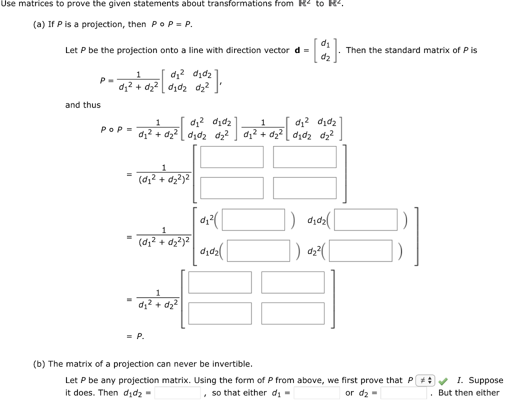 Solved Use matrices to prove the given statements about | Chegg.com