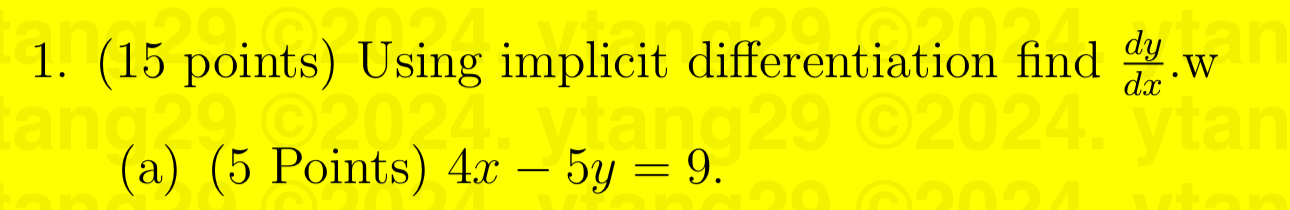 Solved (15 points) Using implicit differentiation find | Chegg.com Solved (15 points) Using implicit differentiation find | Chegg.com