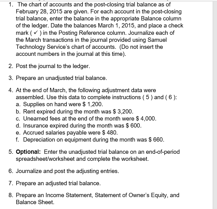 Solved Name 208 Chapter 4 COMPREHENSIVE PROBLEM 1, Continued | Chegg.com