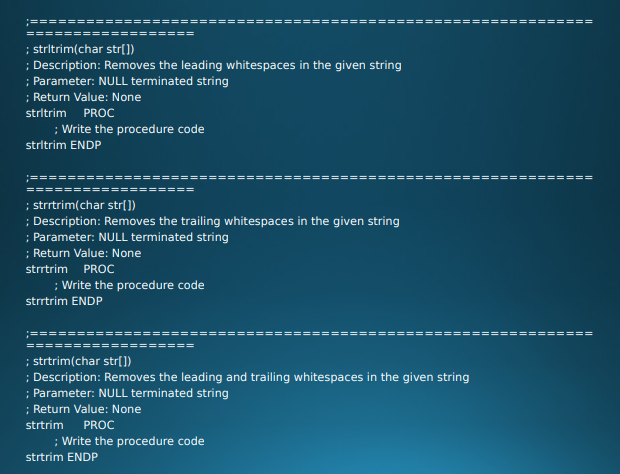 Solved - Complete the partial program given in this exercise | Chegg.com
