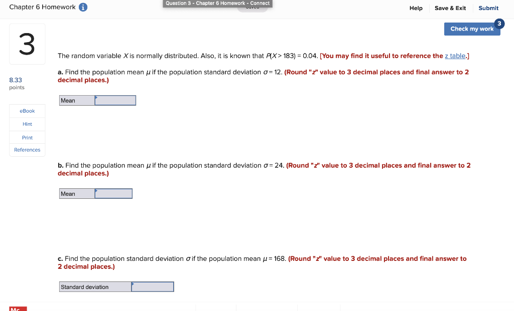 Solved Question 3 - Chapter 6 Homework - Connect Chapter 6 | Chegg.com Solved Question 3 - Chapter 6 Homework - Connect Chapter 6 | Chegg.com