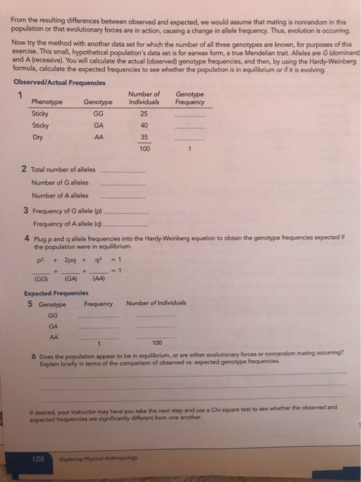 Name Population Genetics 5.3 Problems Date Part 1: | Chegg.com