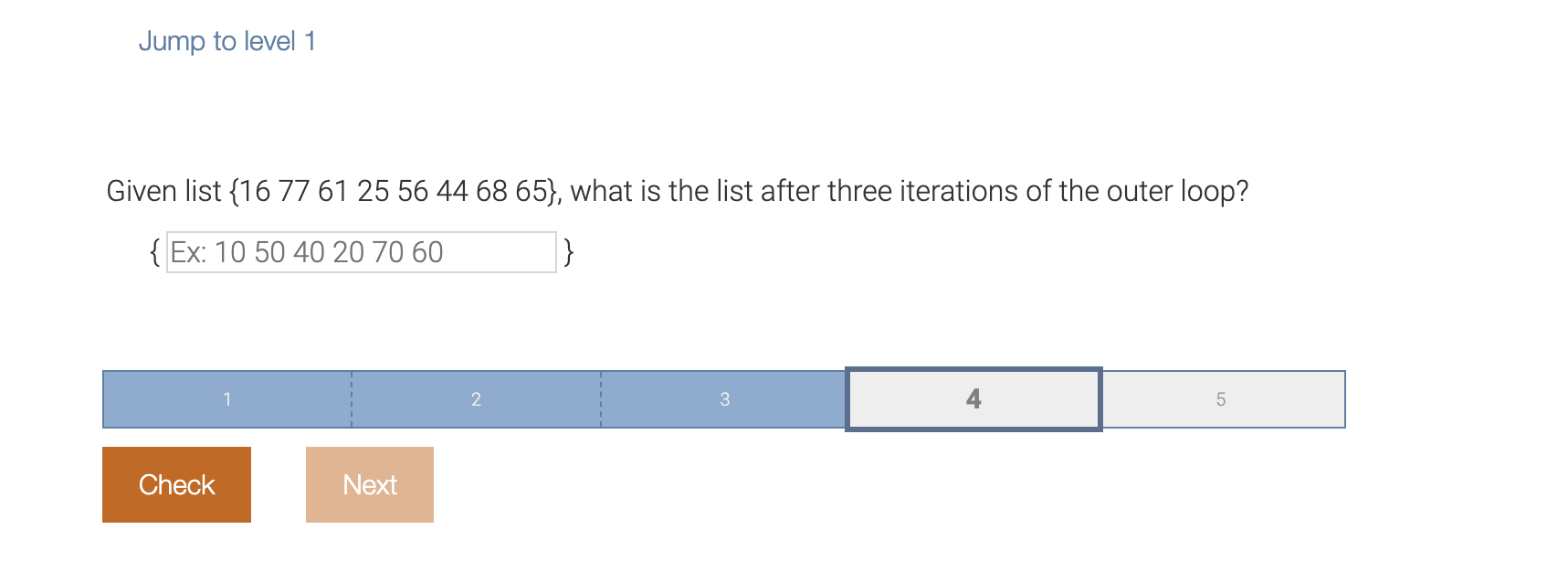 Solved Given list {1677612556446865}, what is the list after | Chegg.com Solved Given list {1677612556446865}, what is the list after | Chegg.com