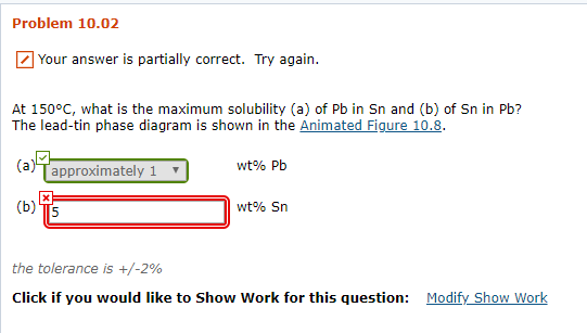 Solved Problem 10.02 Your answer is partially correct. Try | Chegg.com
