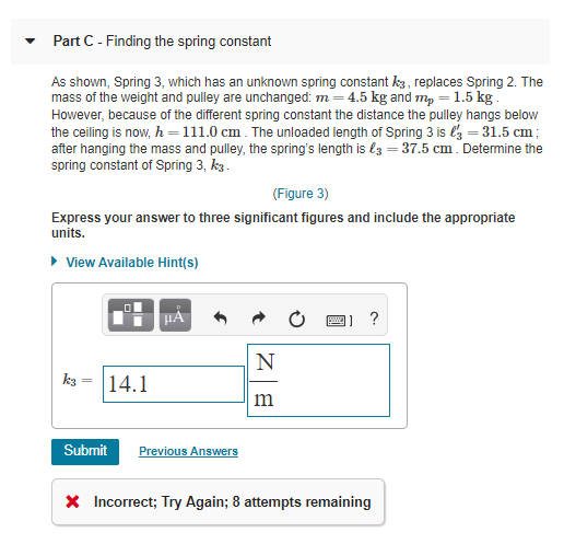 Solved Learning Goal: To use the equations of equilibrium to | Chegg.com