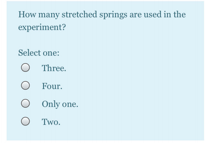 Solved Part A: Stretching Spring The following steps are to | Chegg.com