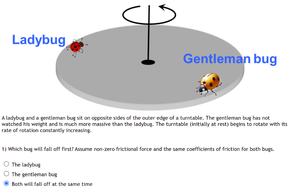 Solved 1 Ladybug Gentleman bug A ladybug and a gentleman bug | Chegg.com