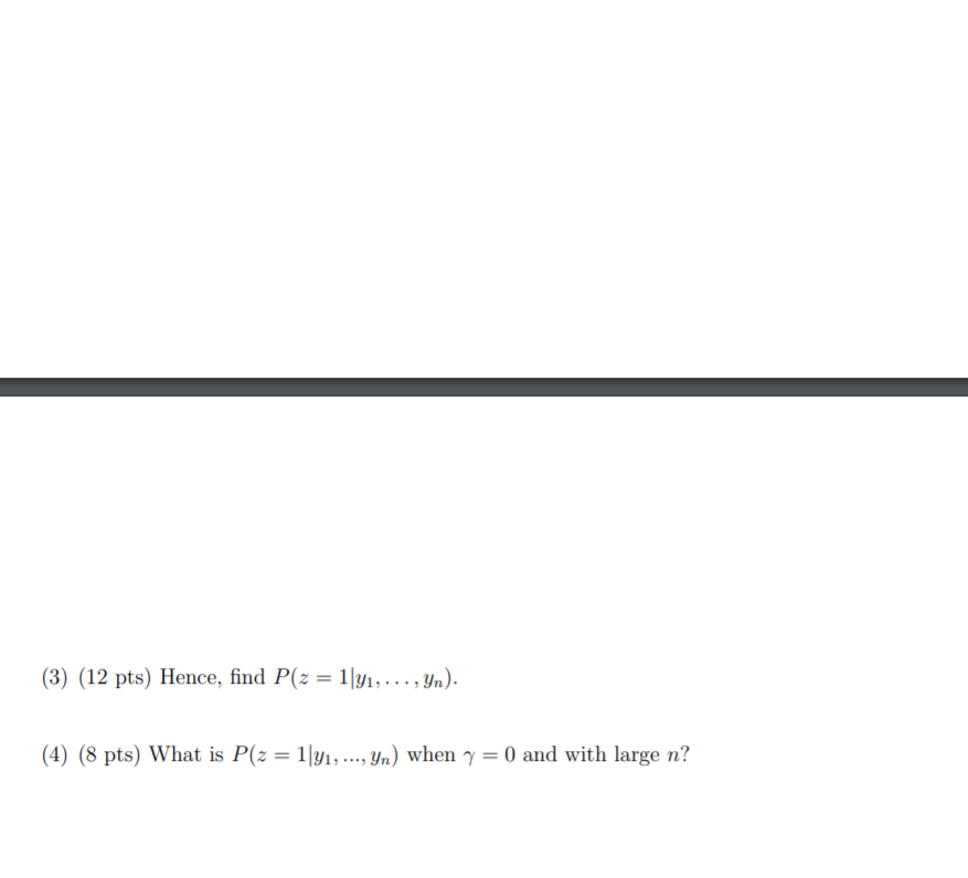Solved Consider the Bayesian linear model Yi ~ N(r;, o?), i= | Chegg.com Solved Consider the Bayesian linear model Yi ~ N(r;, o?), i= | Chegg.com