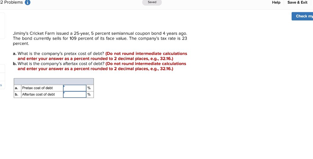 Solved 12 Problems Saved Help Save & Exit Check my Jiminy's | Chegg.com