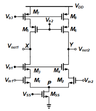 Solved Q : Design cascode differential amplifier using | Chegg.com