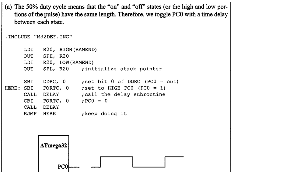 Solved Generating Square Waves create a square wave of 25% | Chegg.com