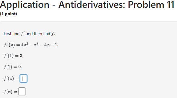 Solved First find f' ﻿and then find | Chegg.com