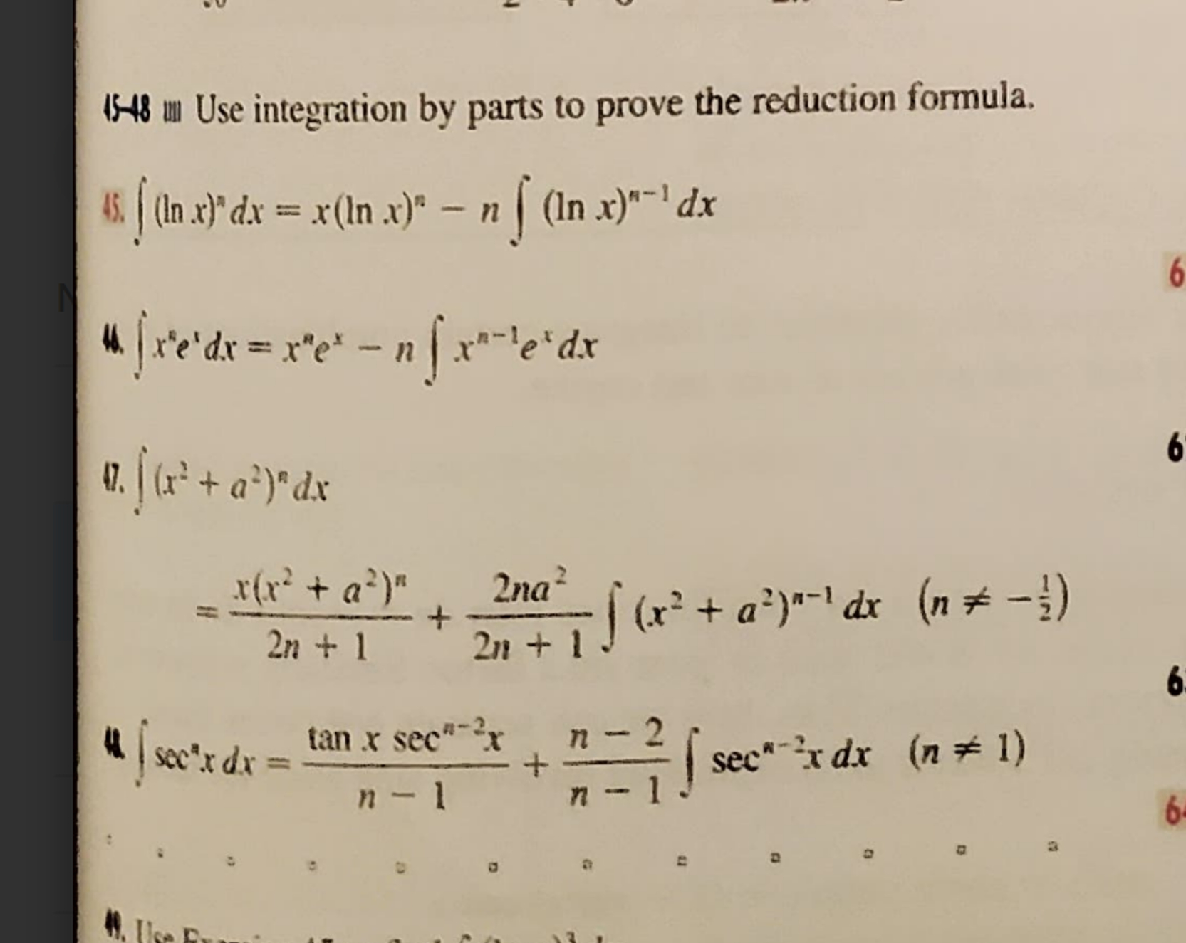 Solved is-18 ﻿in Use integration by parts to prove the | Chegg.com