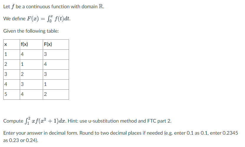 Solved Let f be a continuous function with domain R. We | Chegg.com