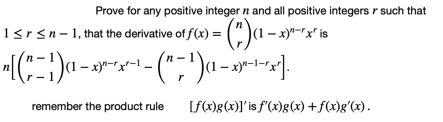 Solved Prove for any positive integer n and all positive | Chegg.com