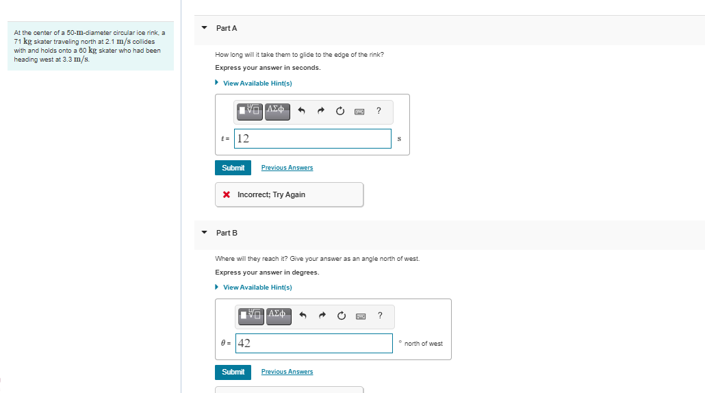 Solved Part A An object at rest explodes into three | Chegg.com