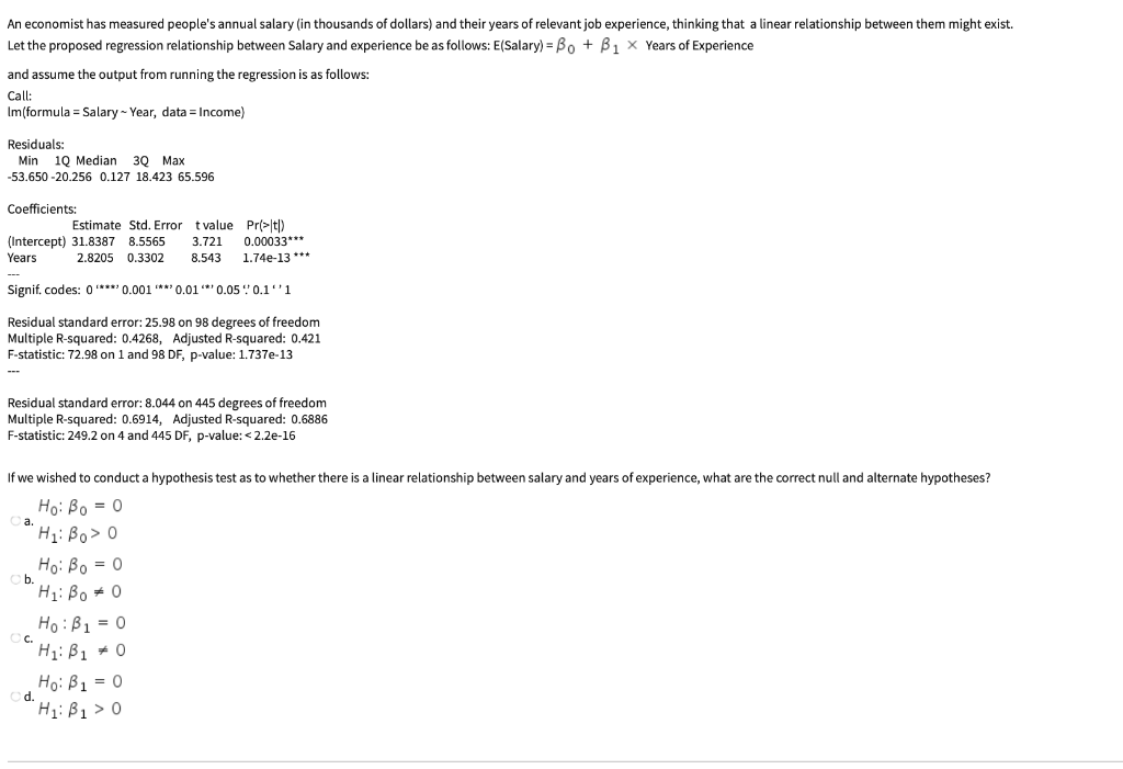 Solved QUESTION 2 Using the output in Q1, what is the | Chegg.com