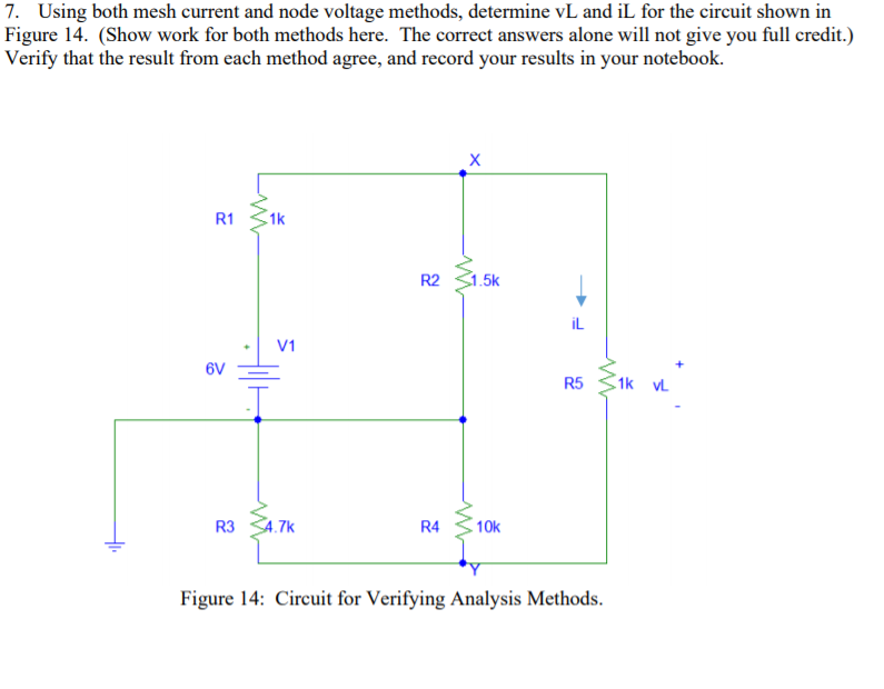 Solved 7. Using both mesh current and node voltage methods, | Chegg.com