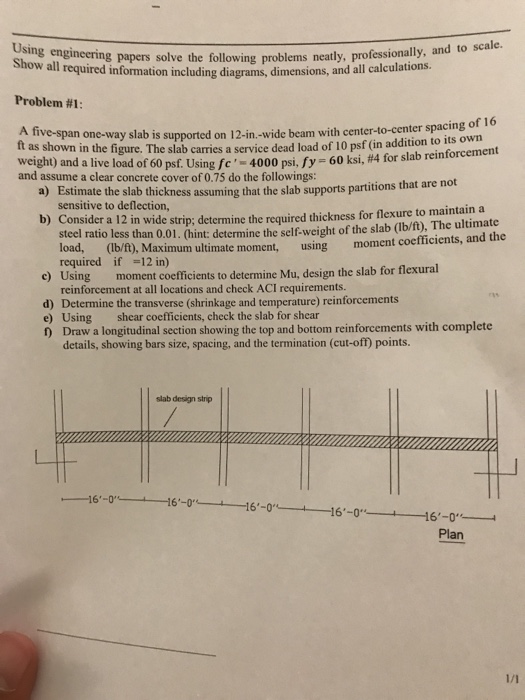 Solved Using engineering papers solve the following problems | Chegg.com