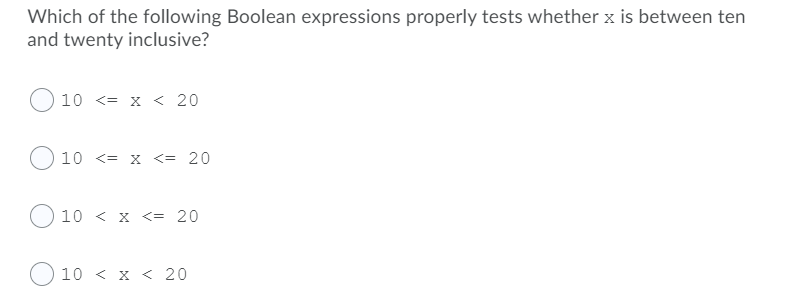 Solved Which Of The Following Boolean Expressions Properly