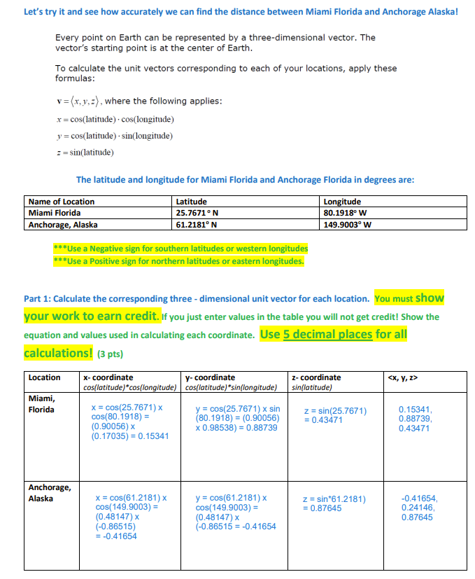 Solved How Far Will You Travel? Portfolio PRECALCULUS: | Chegg.com