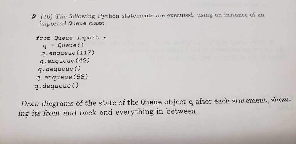 Solved タ(10) The following Python statements are executed, | Chegg.com
