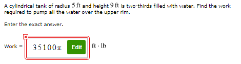 Solved A cylindrical tank of radius 5ft and height 9ft is | Chegg.com